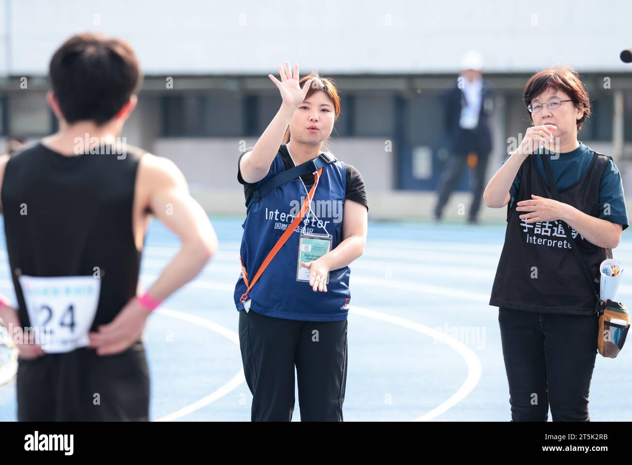 Tokyo, Japan. 5th Nov, 2023. Sign Language Interpreter Athletics : The ...
