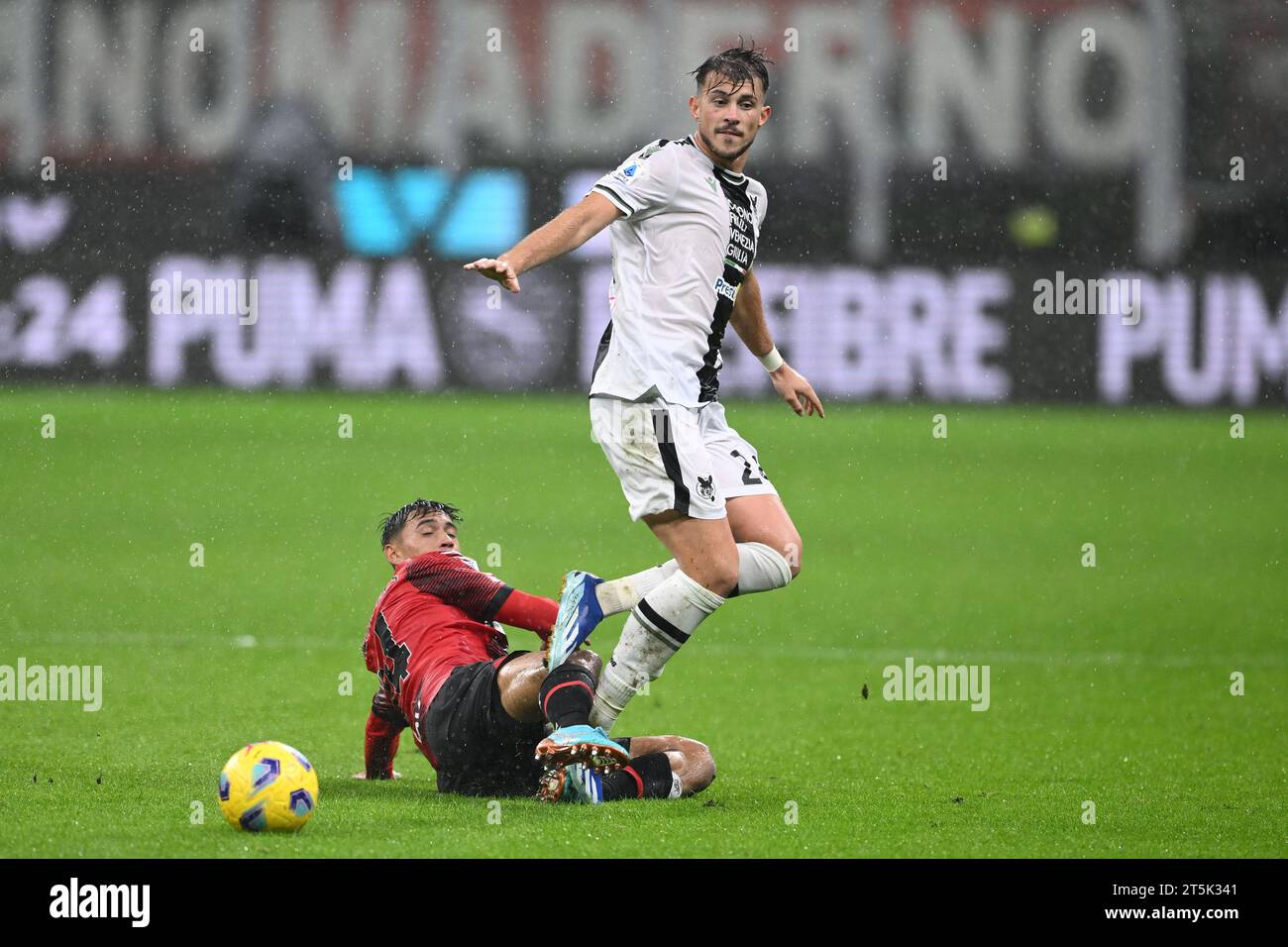Lazar Samardzic (Udinese)Tijjani Reijnders (Milan) during the Italian ...
