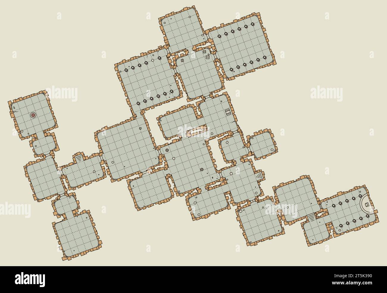 Dungeon game asset. Top view. Vector illustration Stock Vector Image ...