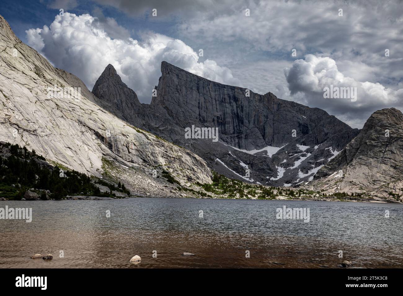 WY05618-00...WYOMING - Cloudy afternooon at Deep Lake below East Temple ...