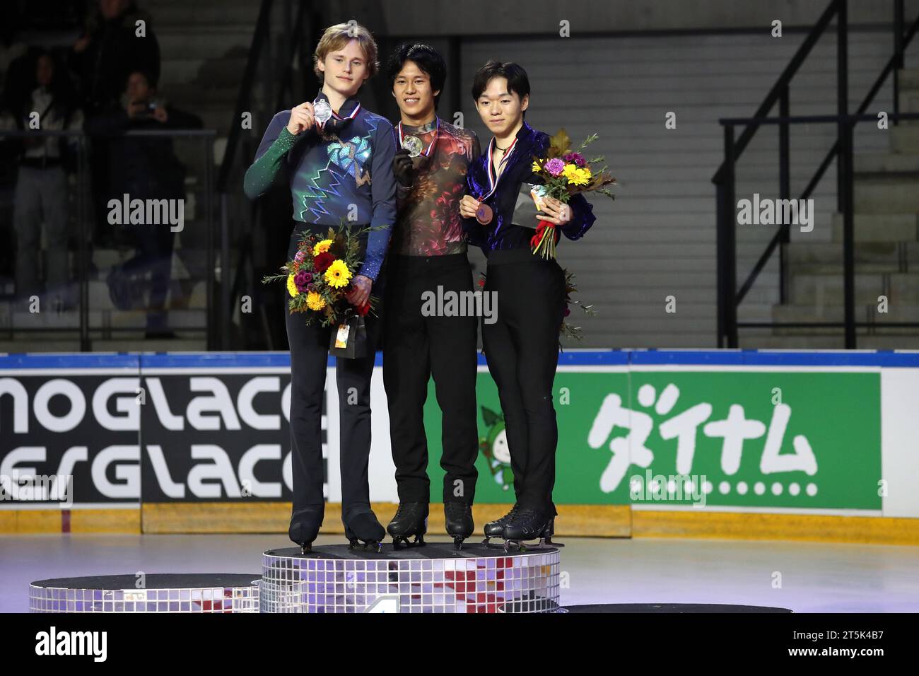 FRANCE, ANGERS, NOVEMBER 04. Ilia Malinin of the United States, Adam ...