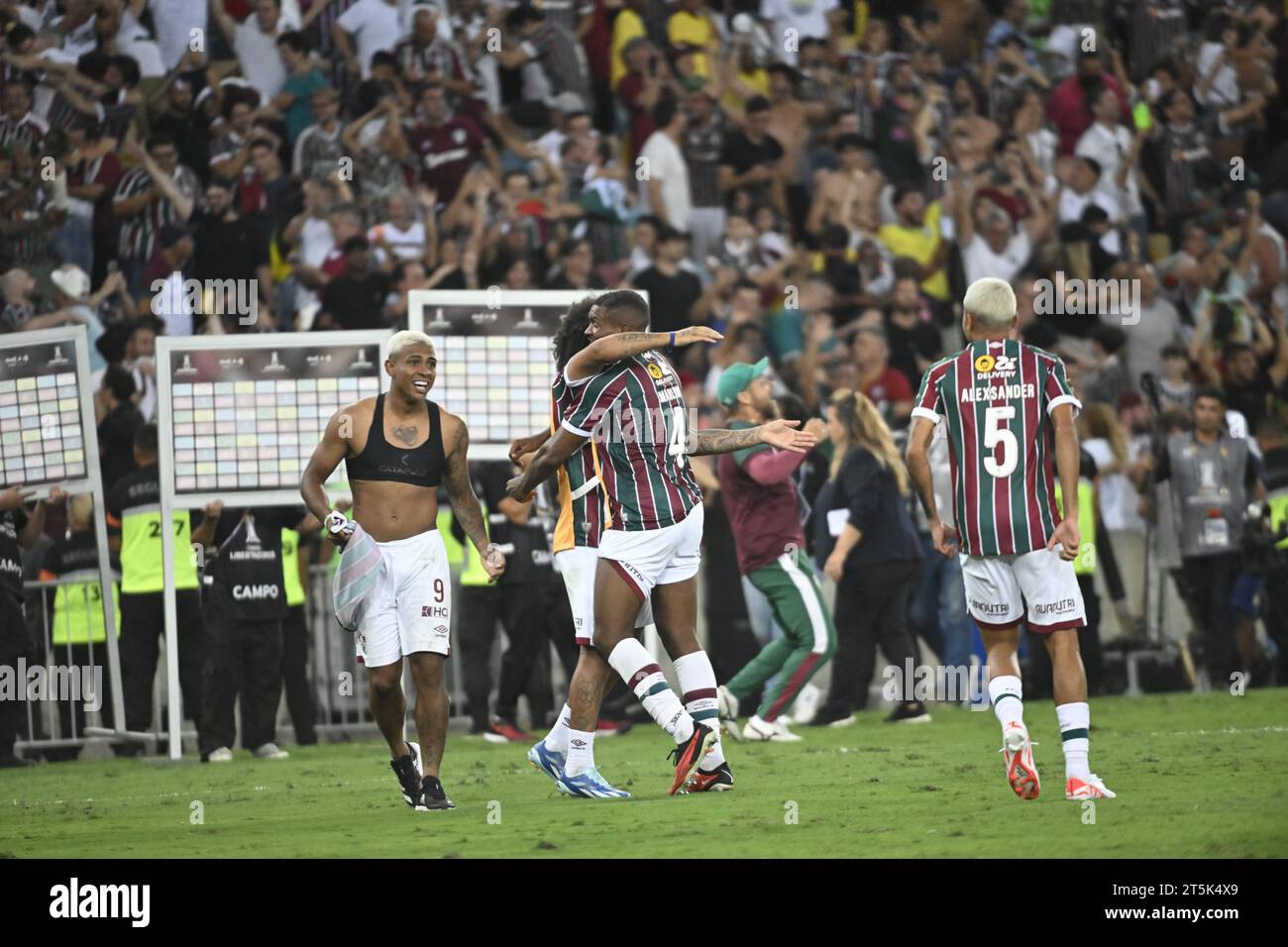 Rio de Janeiro-Brazil,04-11-2023 Fluminense celebrates the title of ...