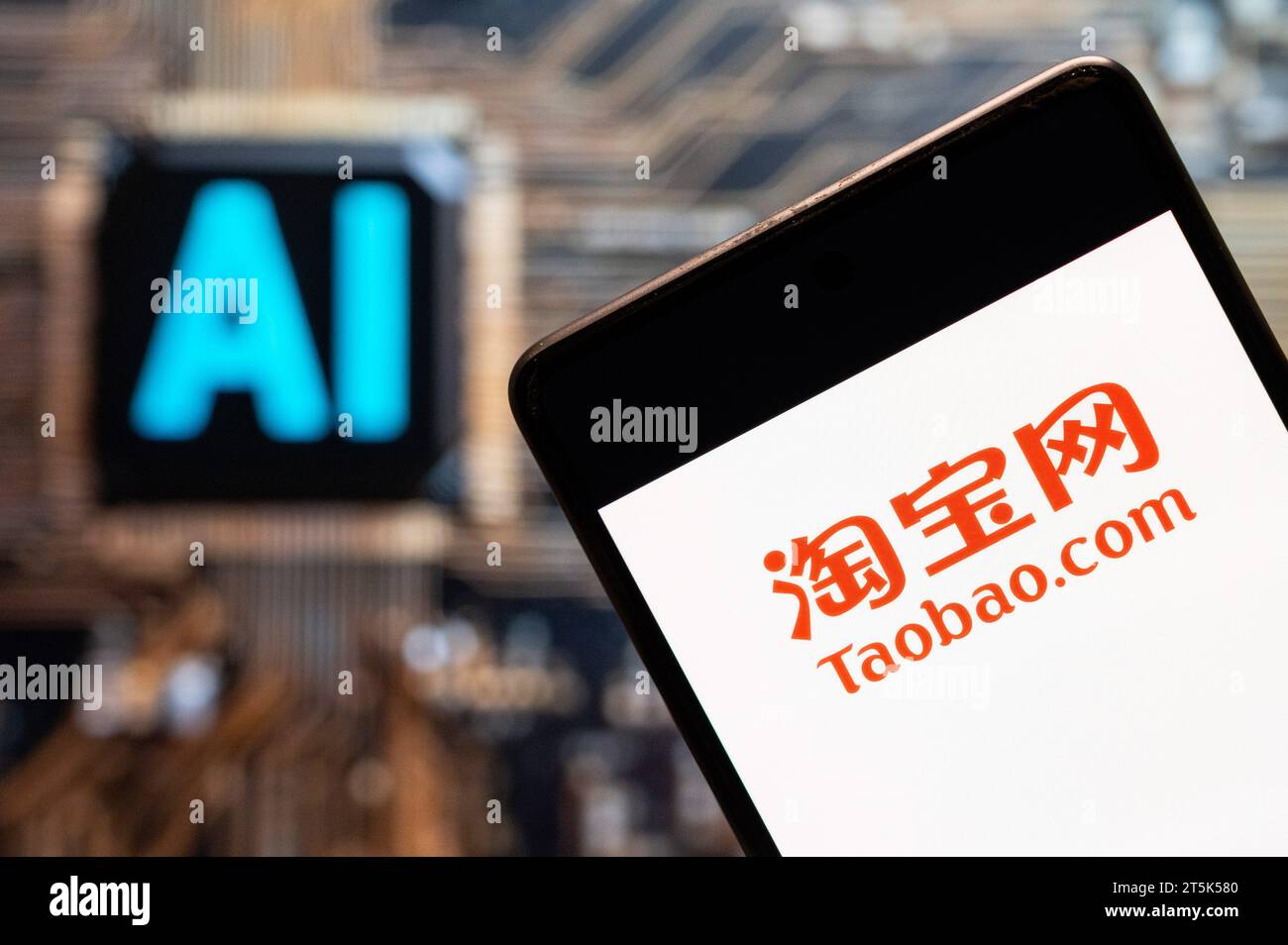 China. 03rd Nov, 2023. In this photo illustration, the Chinese online ...