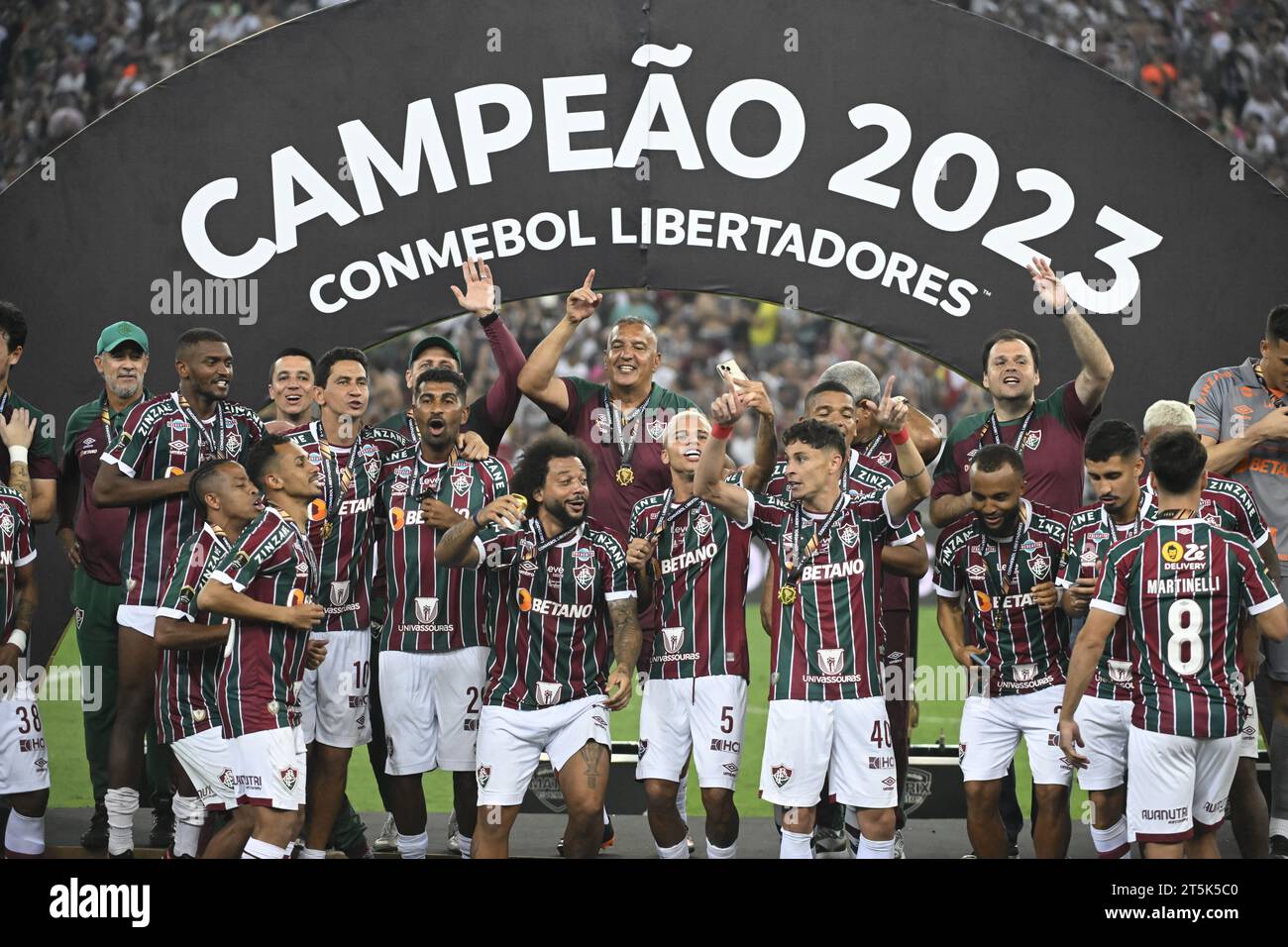 Rio de Janeiro-Brazil,04-11-2023 Fluminense celebrates the title of ...
