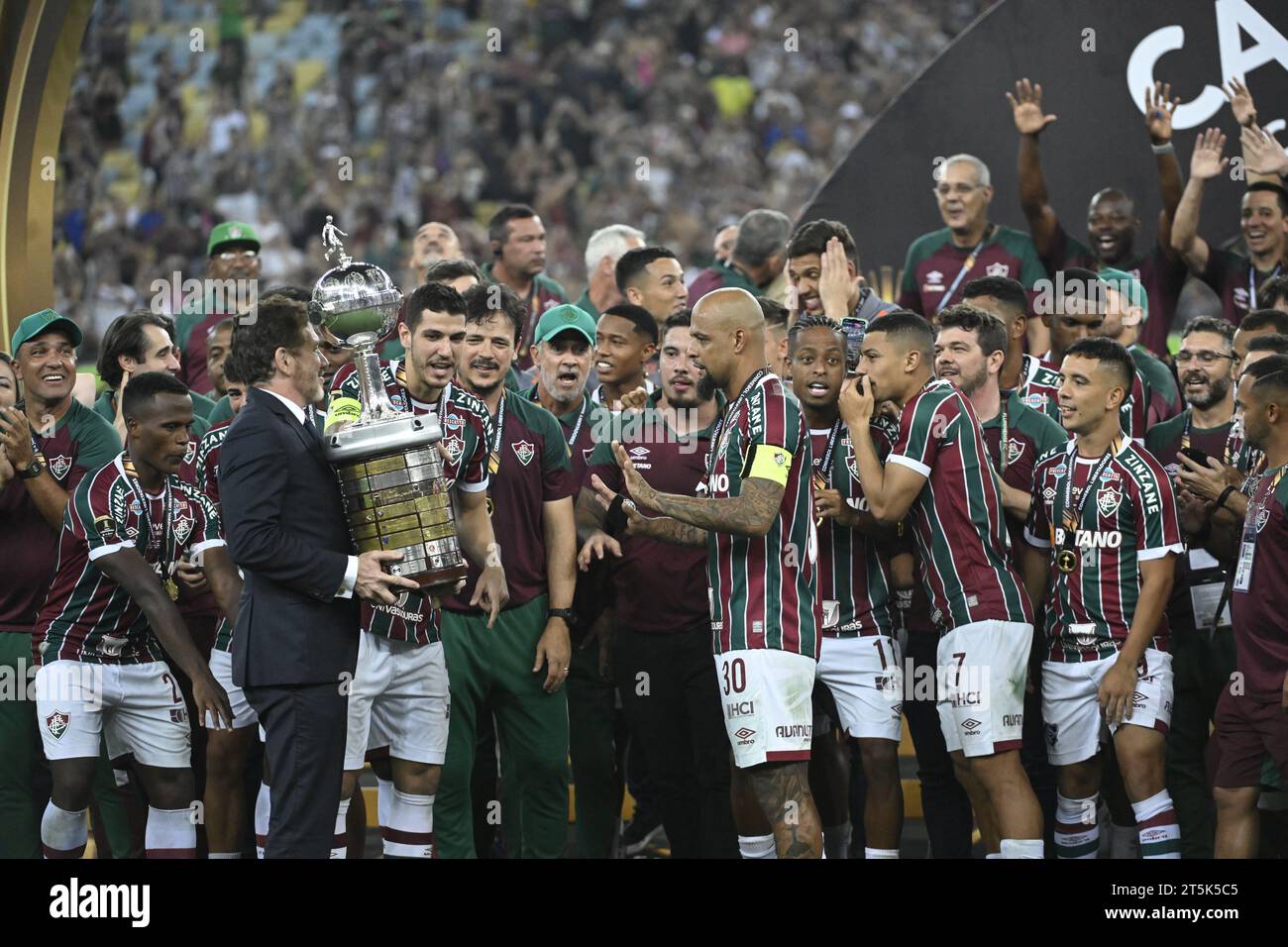 Rio de Janeiro-Brazil,04-11-2023 Fluminense celebrates the title of ...