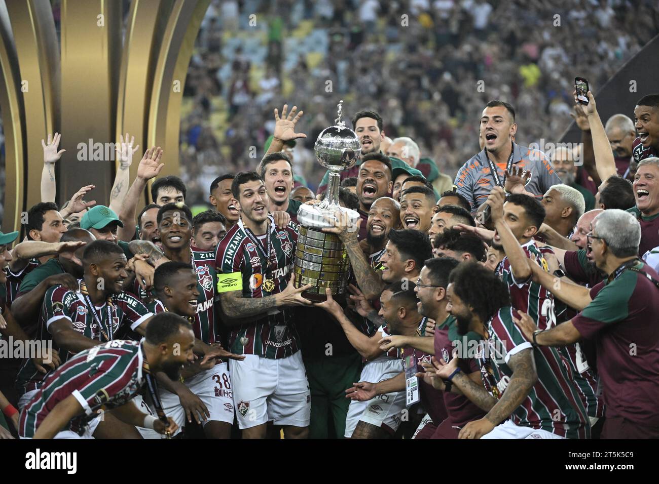 Rio de Janeiro-Brazil,04-11-2023 Fluminense celebrates the title of ...