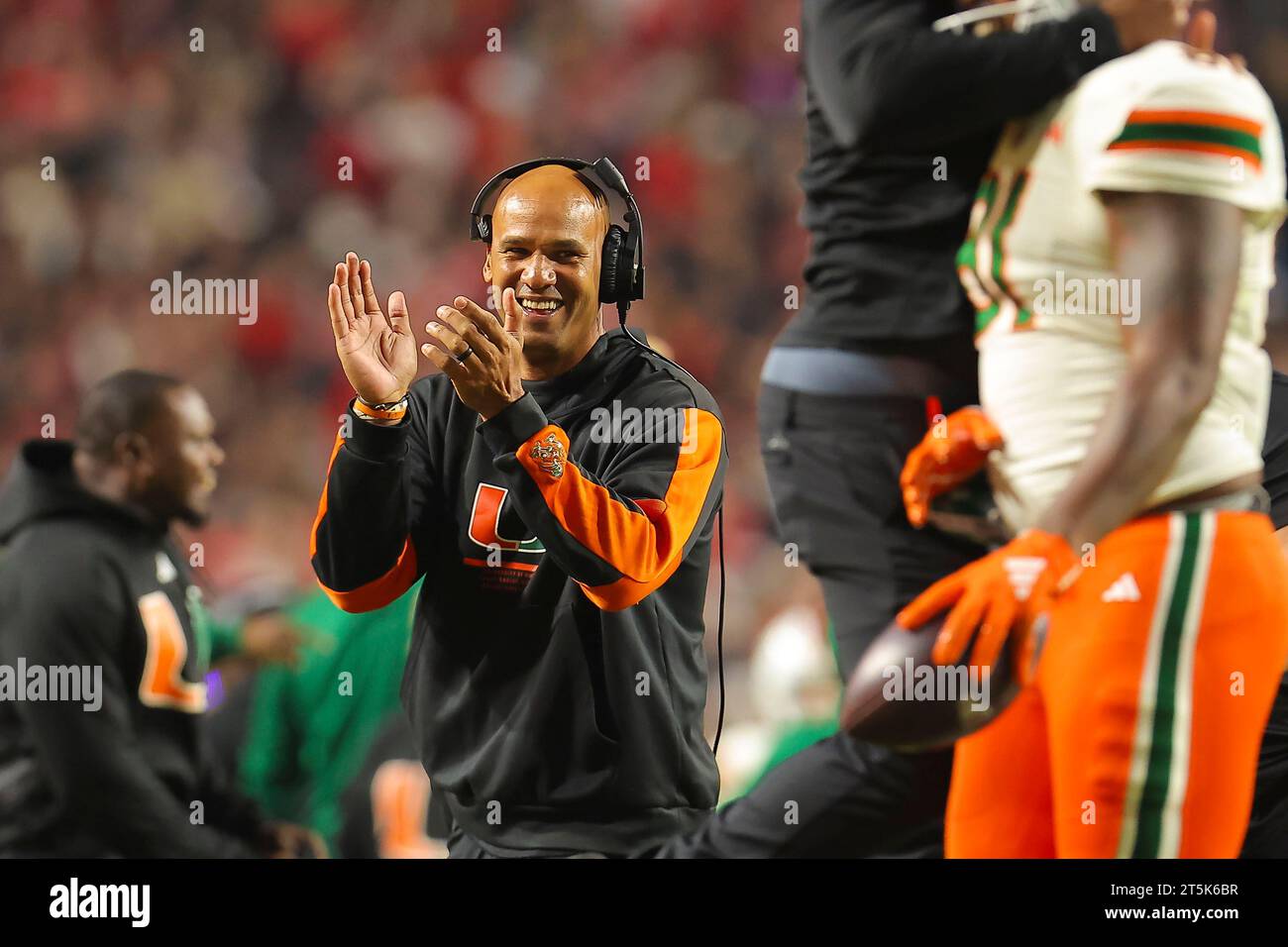 November 4, 2023: Jason Taylor, defensive line coach for University of ...