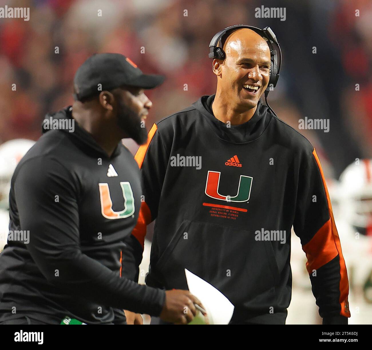 November 4, 2023: Jason Taylor, defensive line coach for University of ...