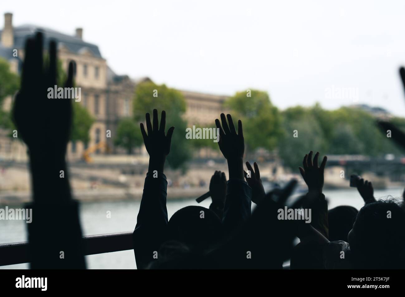 Rised hand hi-res stock photography and images - Alamy