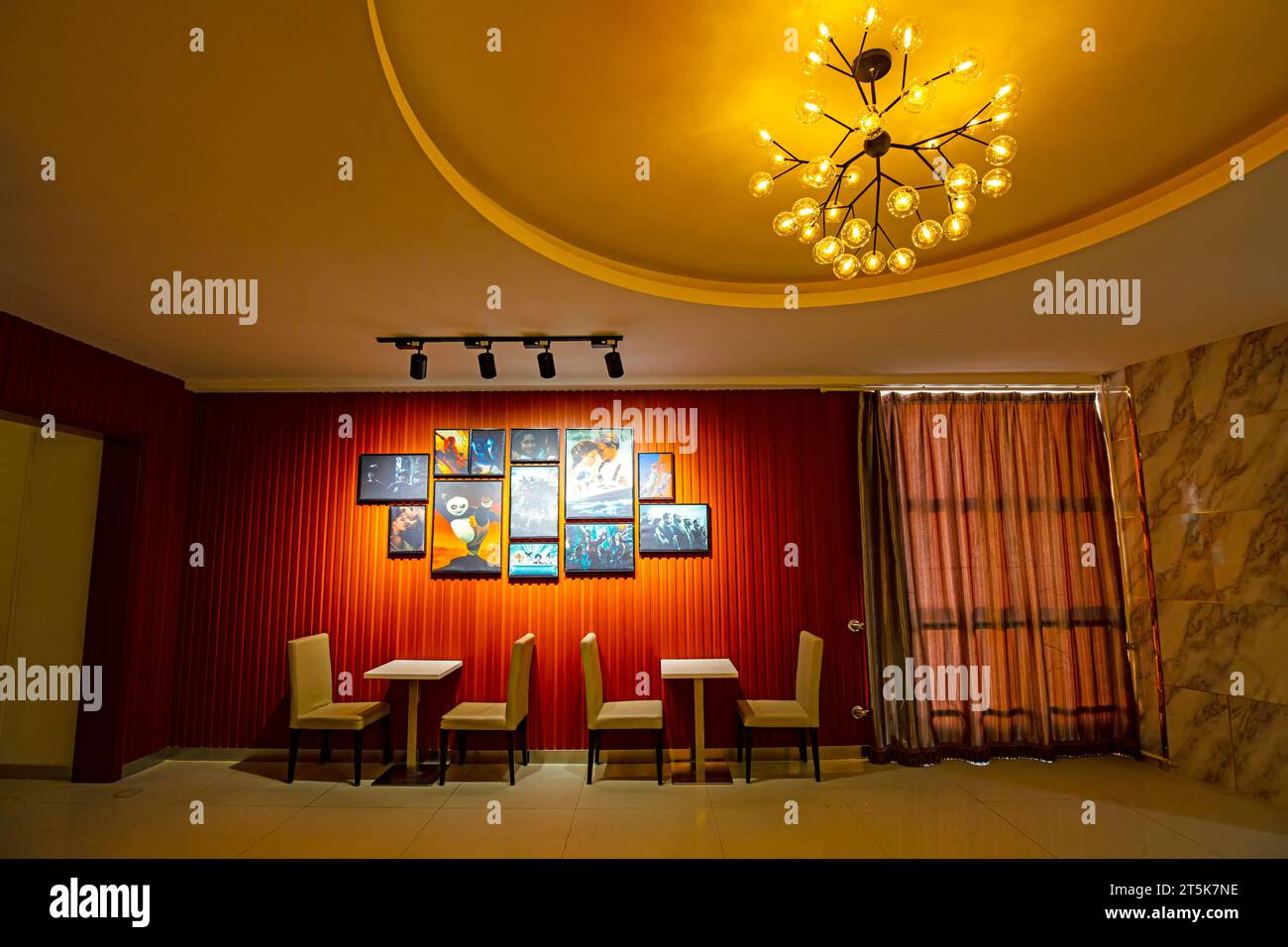 interior decoration structure of exhibition hall Stock Photo - Alamy