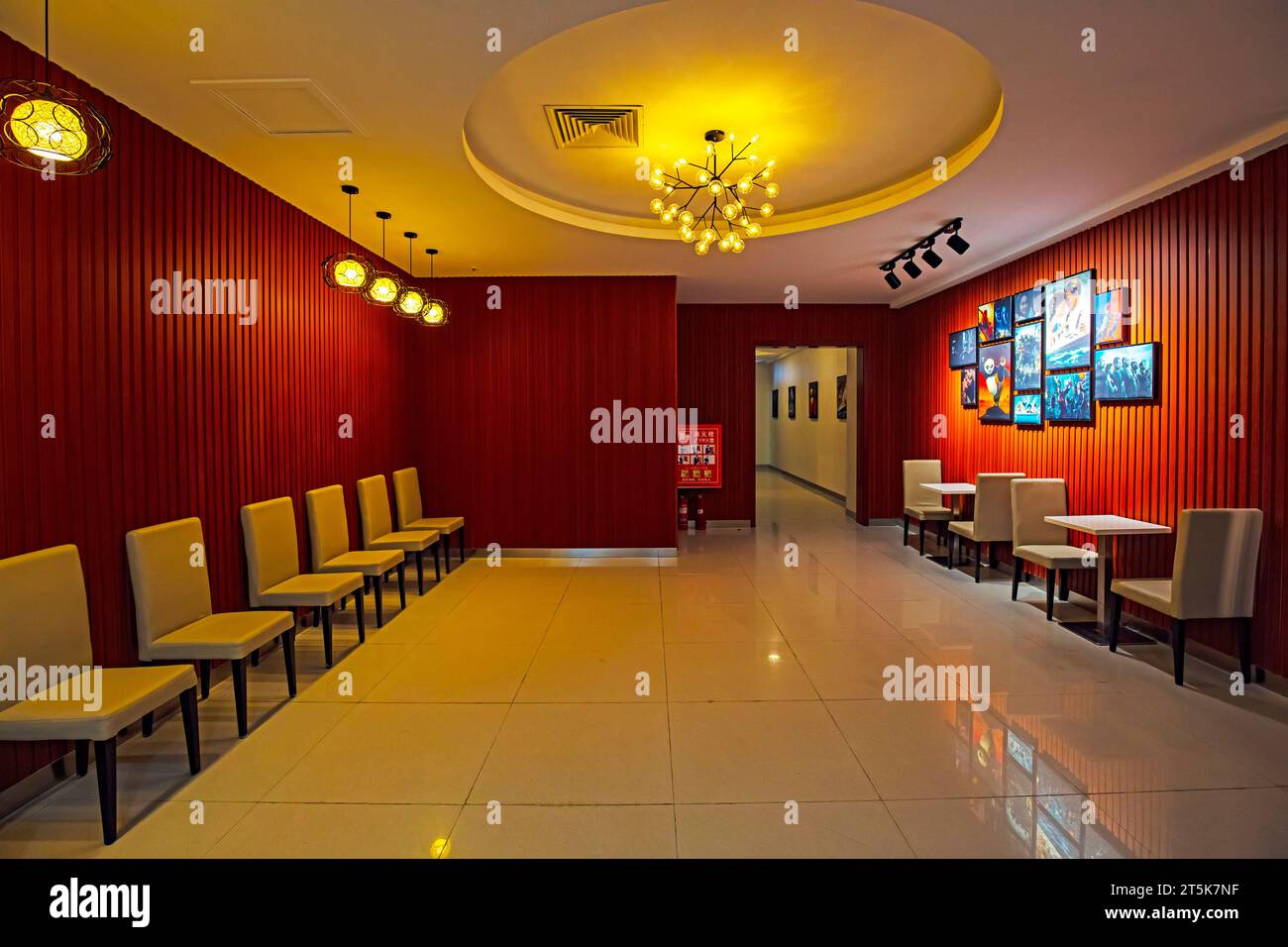 interior decoration structure of exhibition hall Stock Photo - Alamy