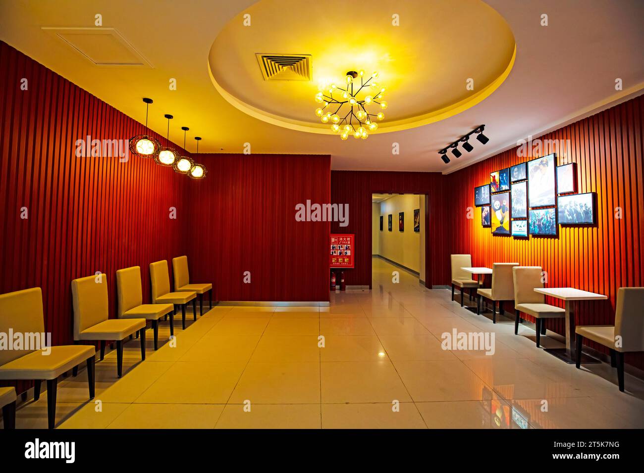 interior decoration structure of exhibition hall Stock Photo - Alamy