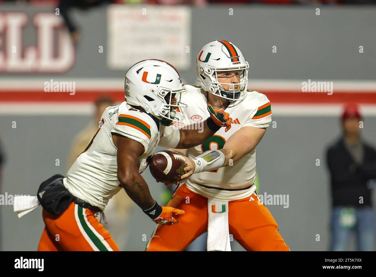 November 4,2023: University of Miami freshman Mark Fletcher Jr. (22 ...