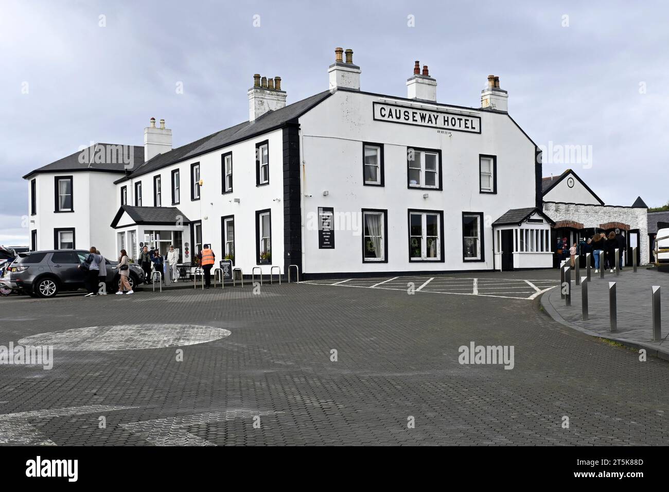 A view of the Causeway Hotel at the Giants Causeway Northern Ireland ...