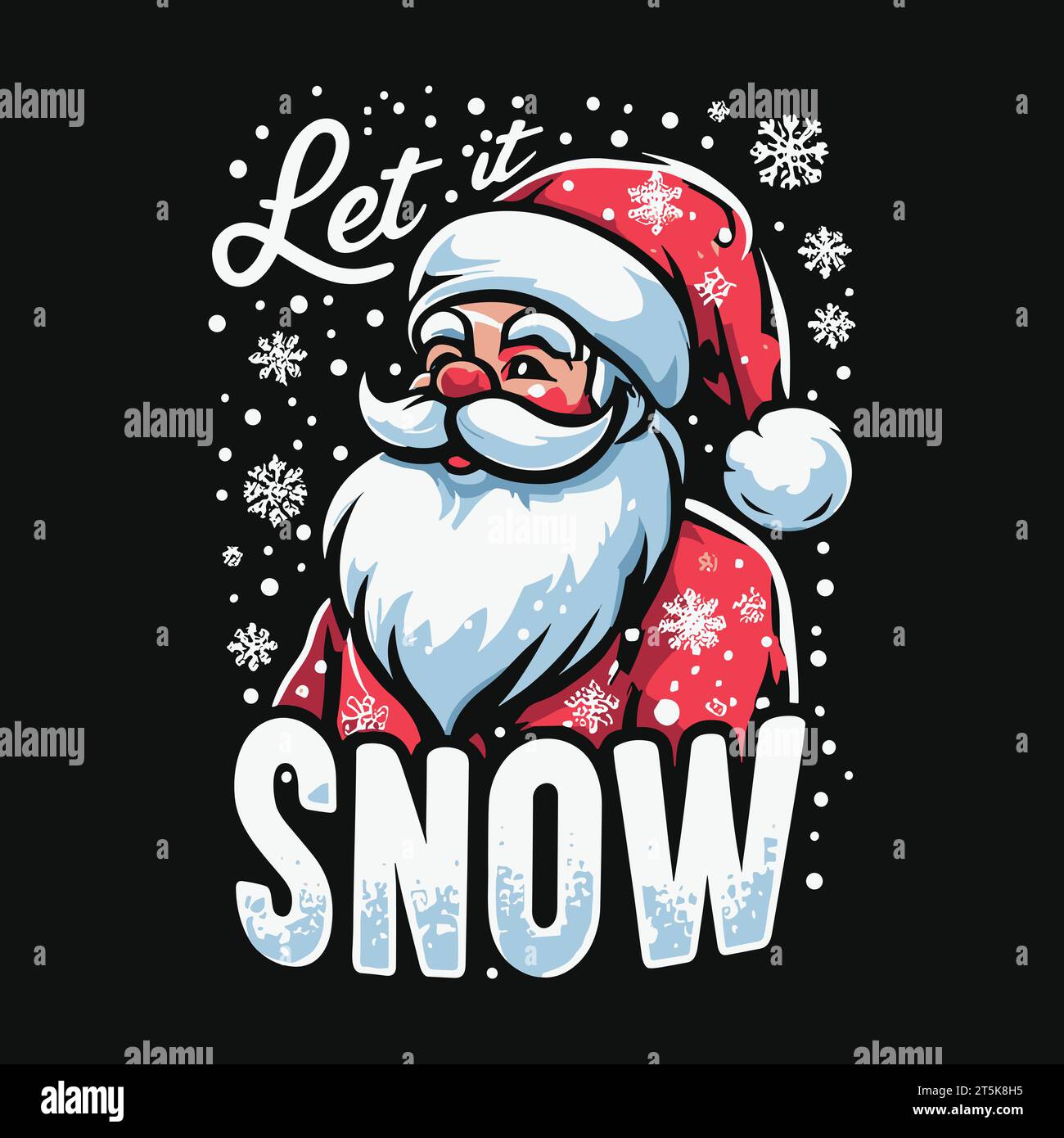 Let snow text Stock Vector Images - Alamy