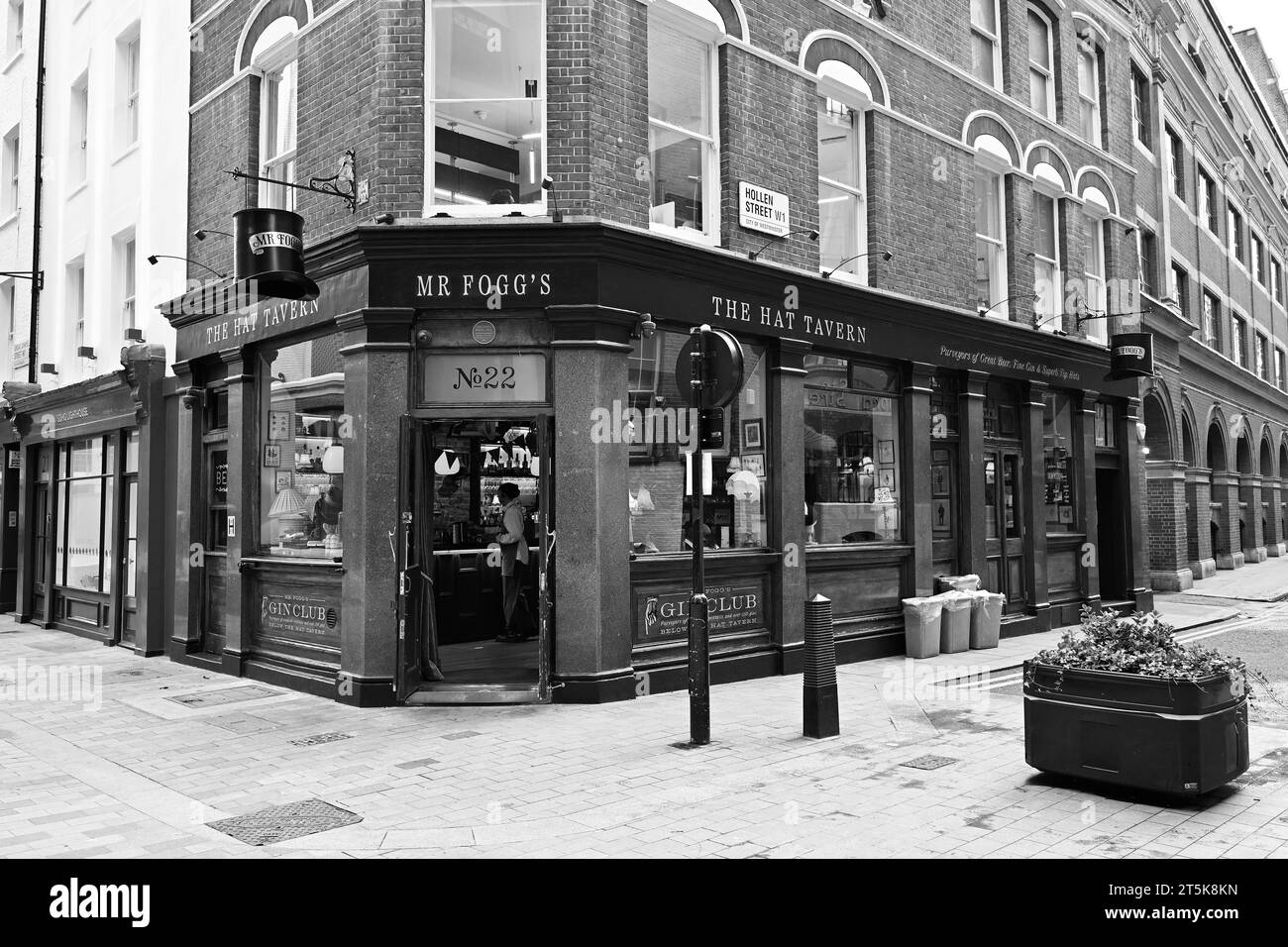 Mr Fogg's The Hat Tavern and gin club Soho London W1 Stock Photo - Alamy
