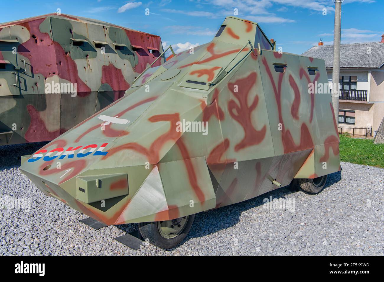 Armored Personnel Carrier Sokol 1 at Museum of Homeland War in Karlovac ...