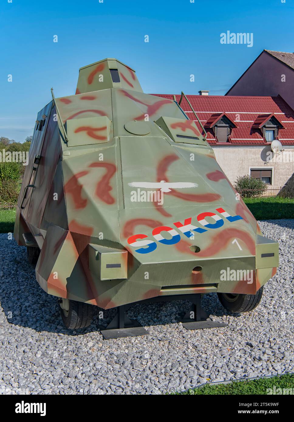 Armored Personnel Carrier Sokol 1 at Museum of Homeland War in Karlovac ...