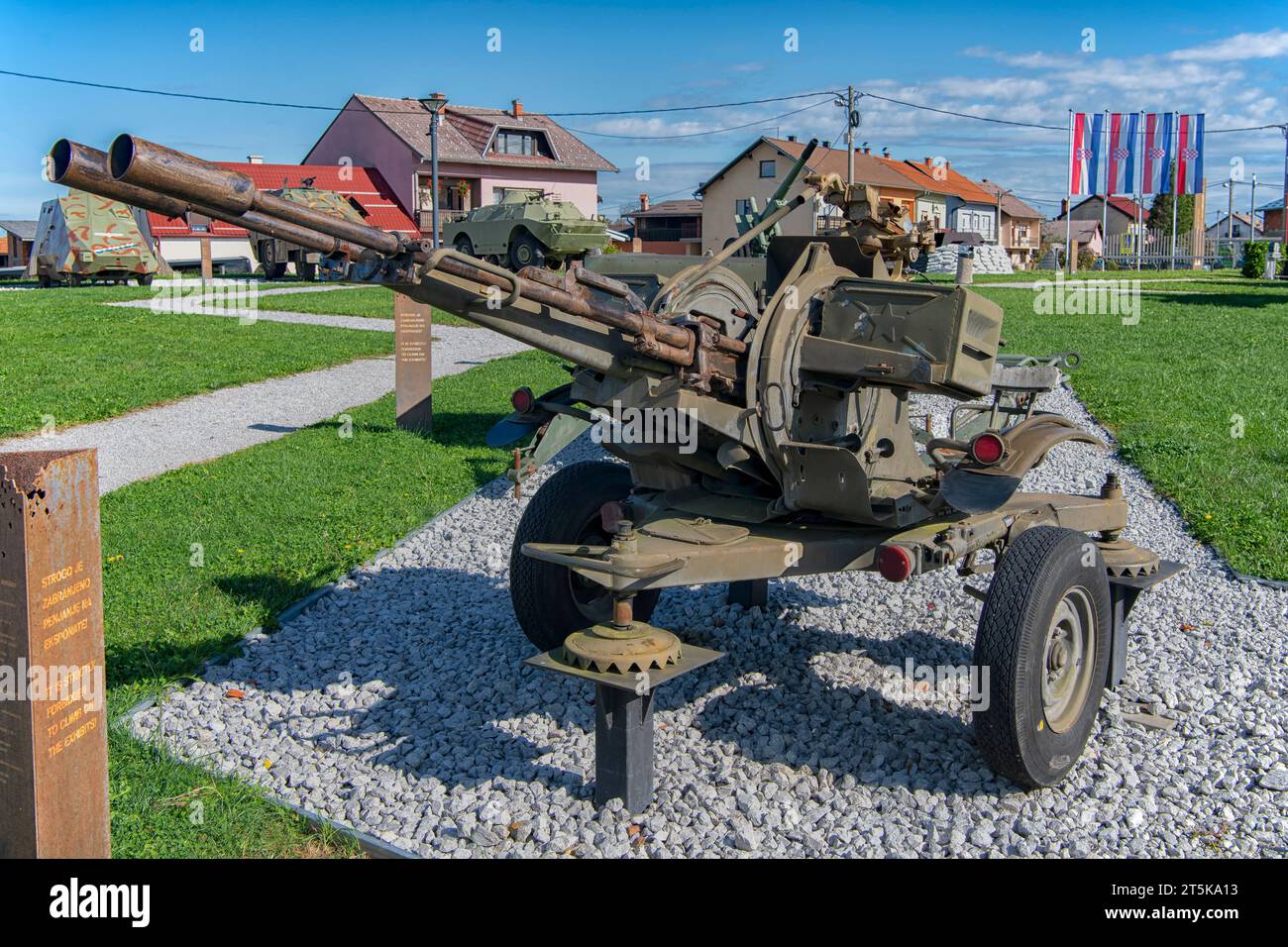 ZU-23-2 Anti-Aircraft Gun at Museum of Homeland War in Karlovac, Croatia Stock Photo - Alamy