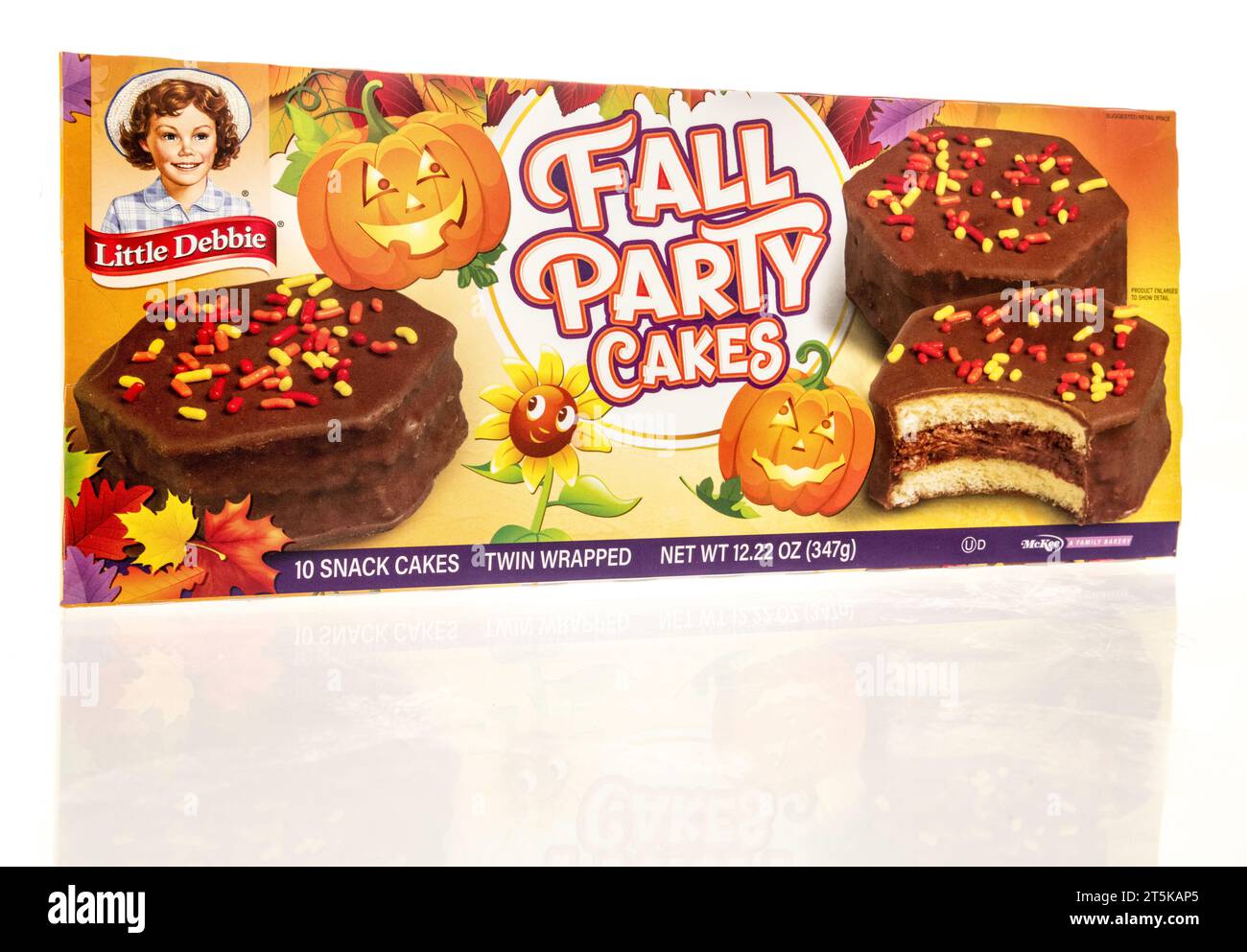 Winneconne, WI - 8 October 2023: A package of Little Debbie fall party ...