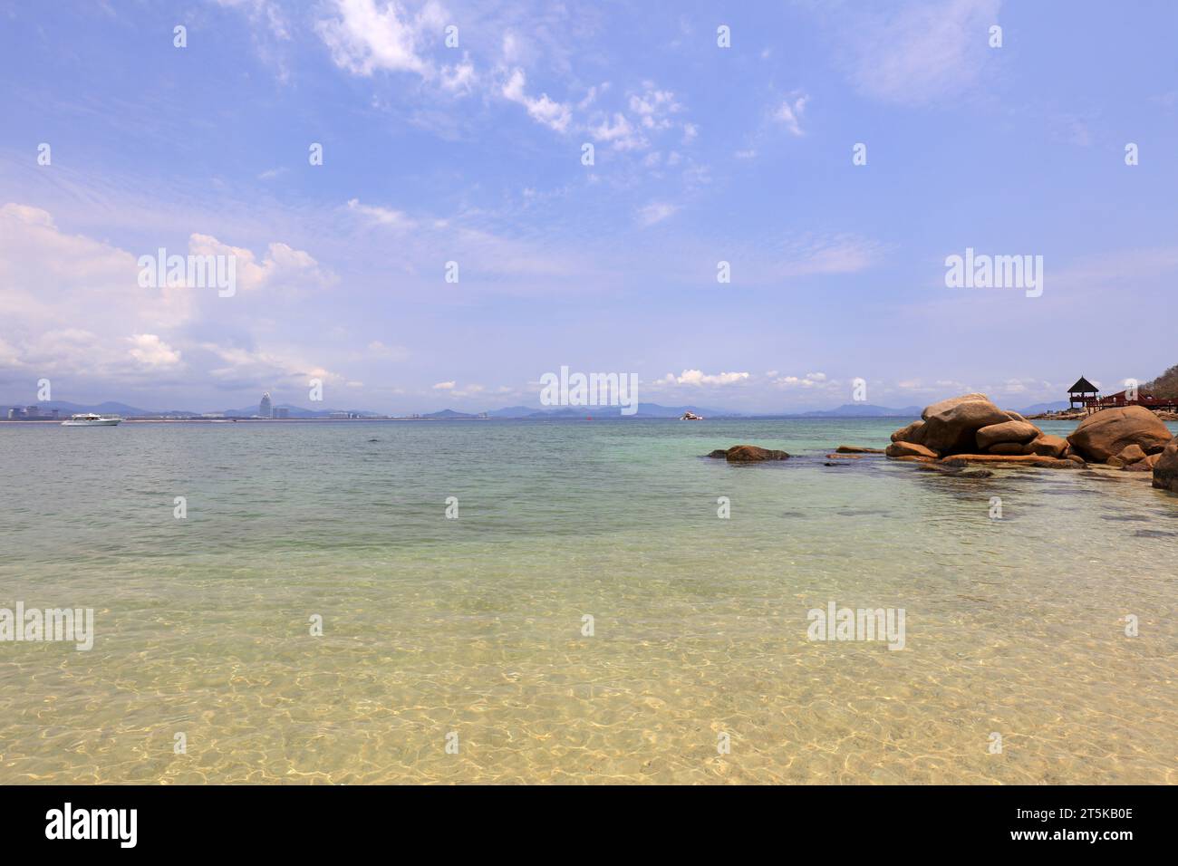 Natural Beach Scenery of Wuzhizhou Island, Sanya City, Hainan Province ...