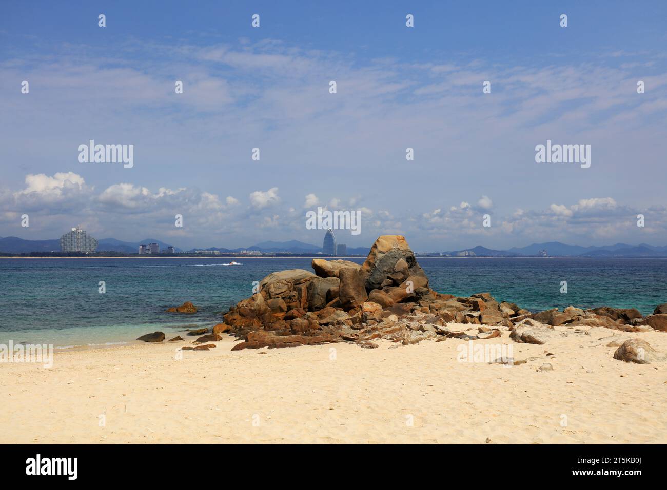 Natural Beach Scenery of Wuzhizhou Island, Sanya City, Hainan Province ...