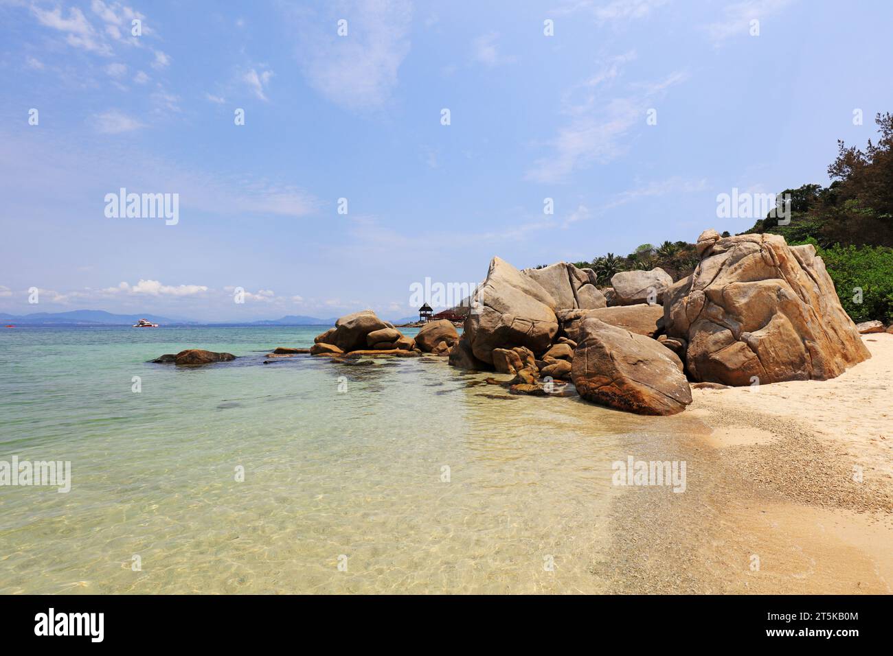 Natural Beach Scenery of Wuzhizhou Island, Sanya City, Hainan Province ...