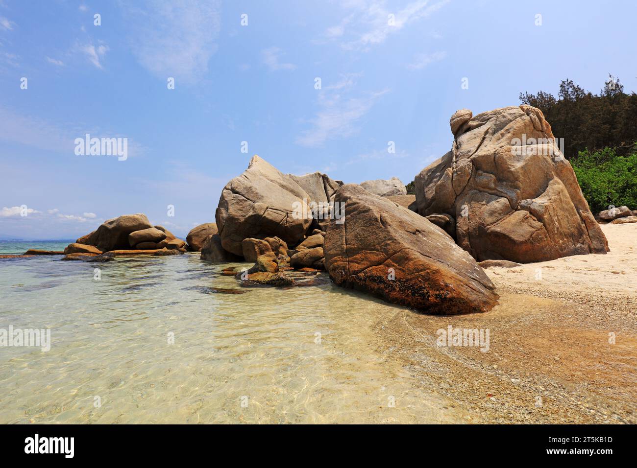 Natural Beach Scenery of Wuzhizhou Island, Sanya City, Hainan Province ...