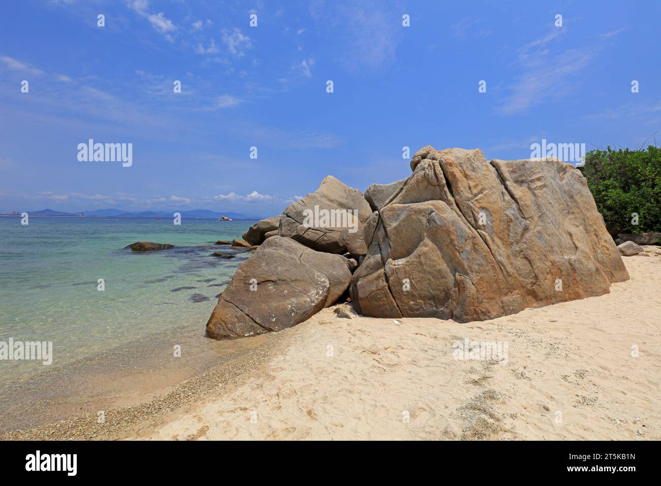 Natural Beach Scenery of Wuzhizhou Island, Sanya City, Hainan Province ...