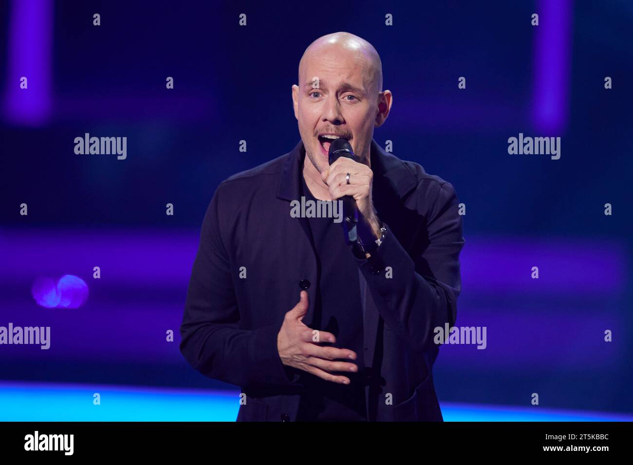 Berlin, Germany. 10th Oct, 2023. Oli P. is on stage at the recording of ...