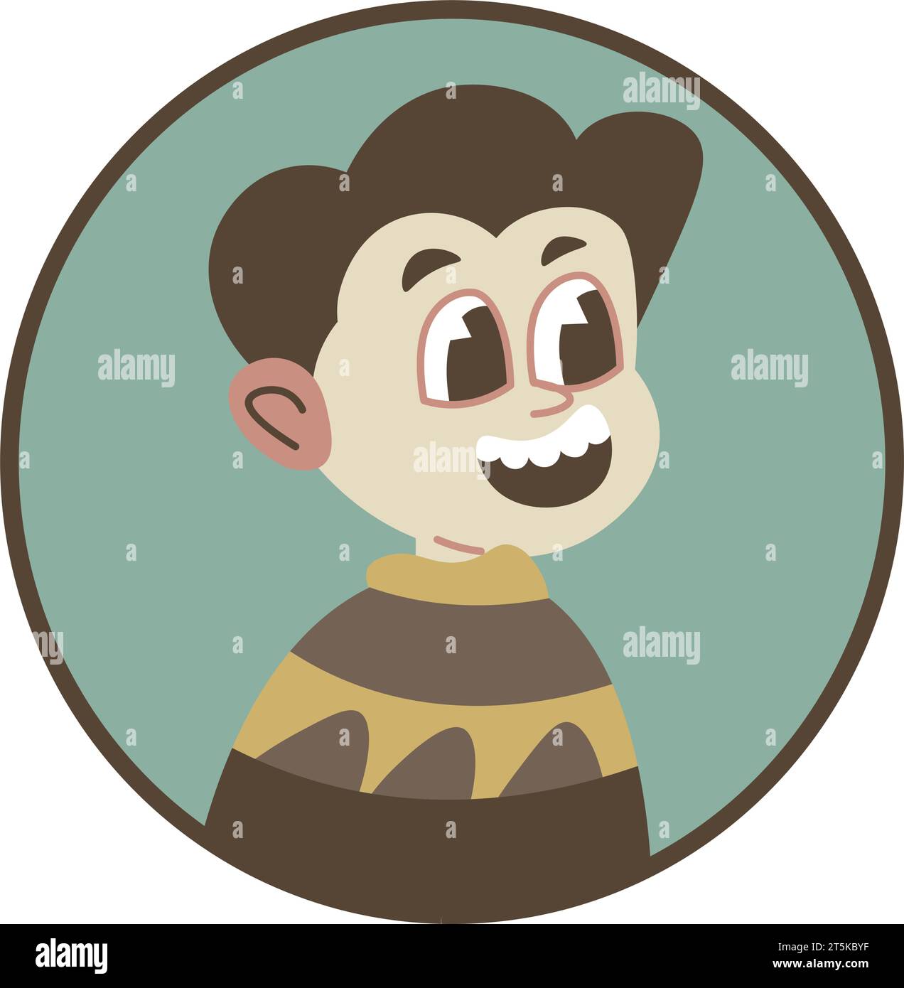 Portrait father teenager son Stock Vector Images - Alamy