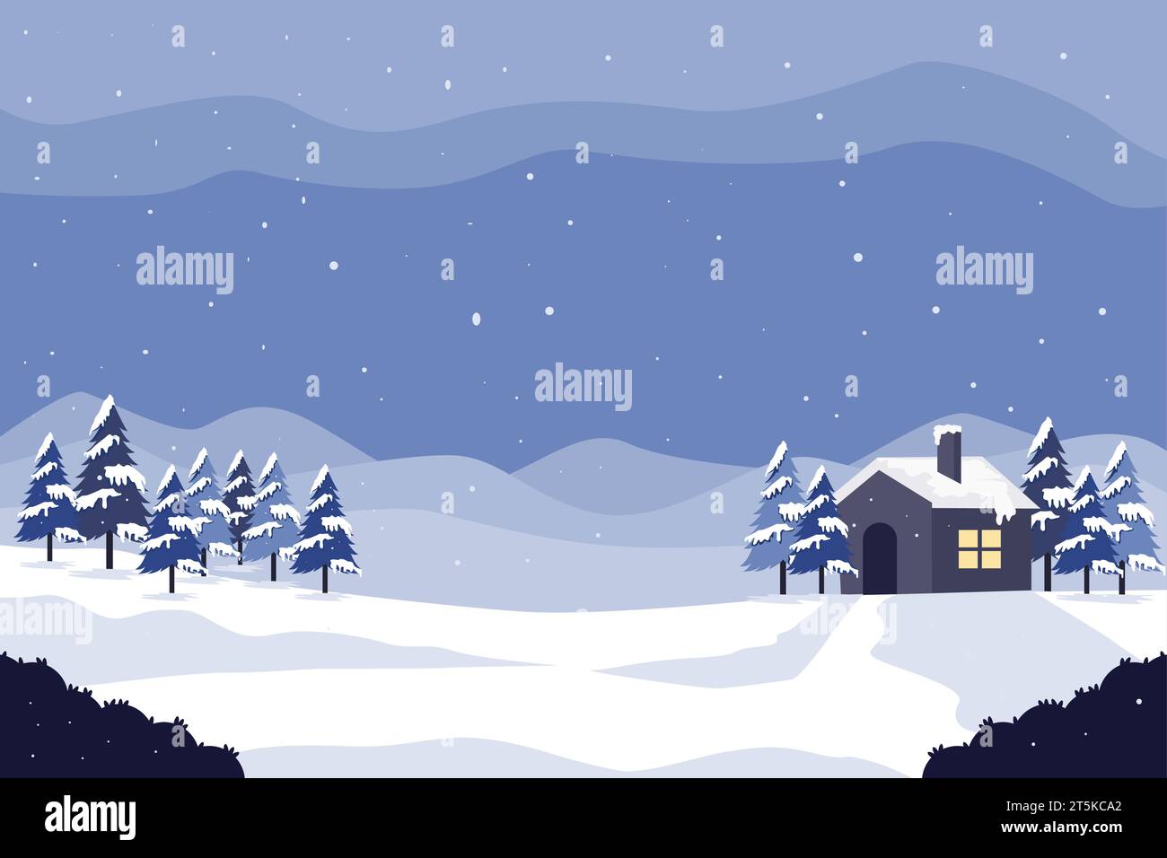 winter landscape background illustration in flat design Stock Vector ... winter landscape background illustration in flat design Stock Vector ...