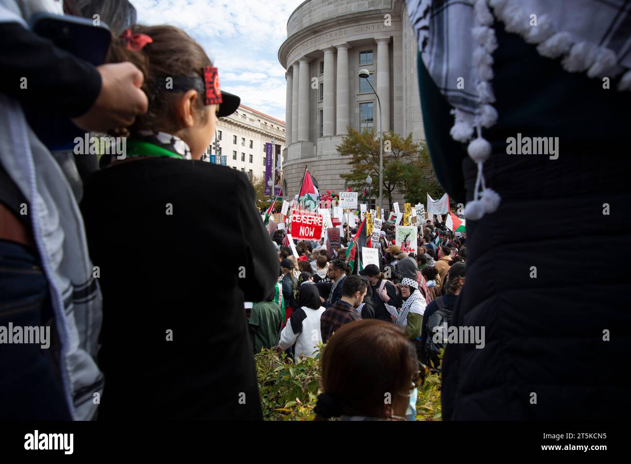 Pro-Palestinian demonstration rally for Israel-Gaza cease-fire at ...