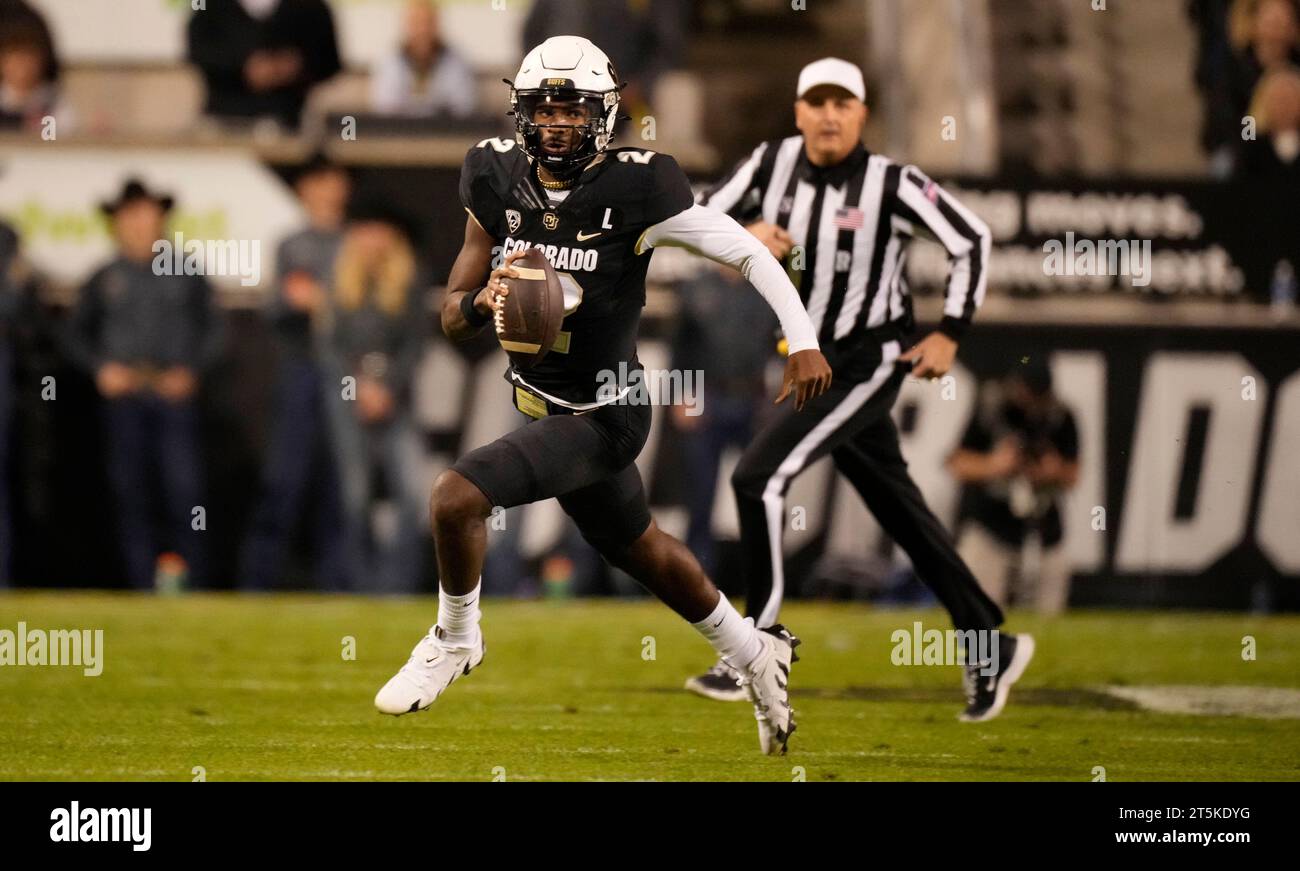 Colorado quarterback Shedeur Sanders (2) in the first half of an NCAA ...
