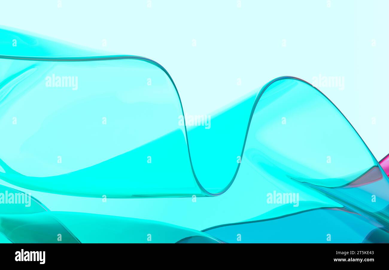 Abstract gradient glass background, 3d rendering. 3d illustration Stock ...