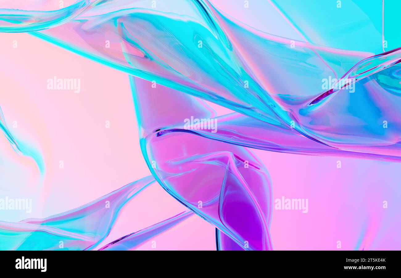 Abstract gradient glass background, 3d rendering. 3d illustration Stock ...