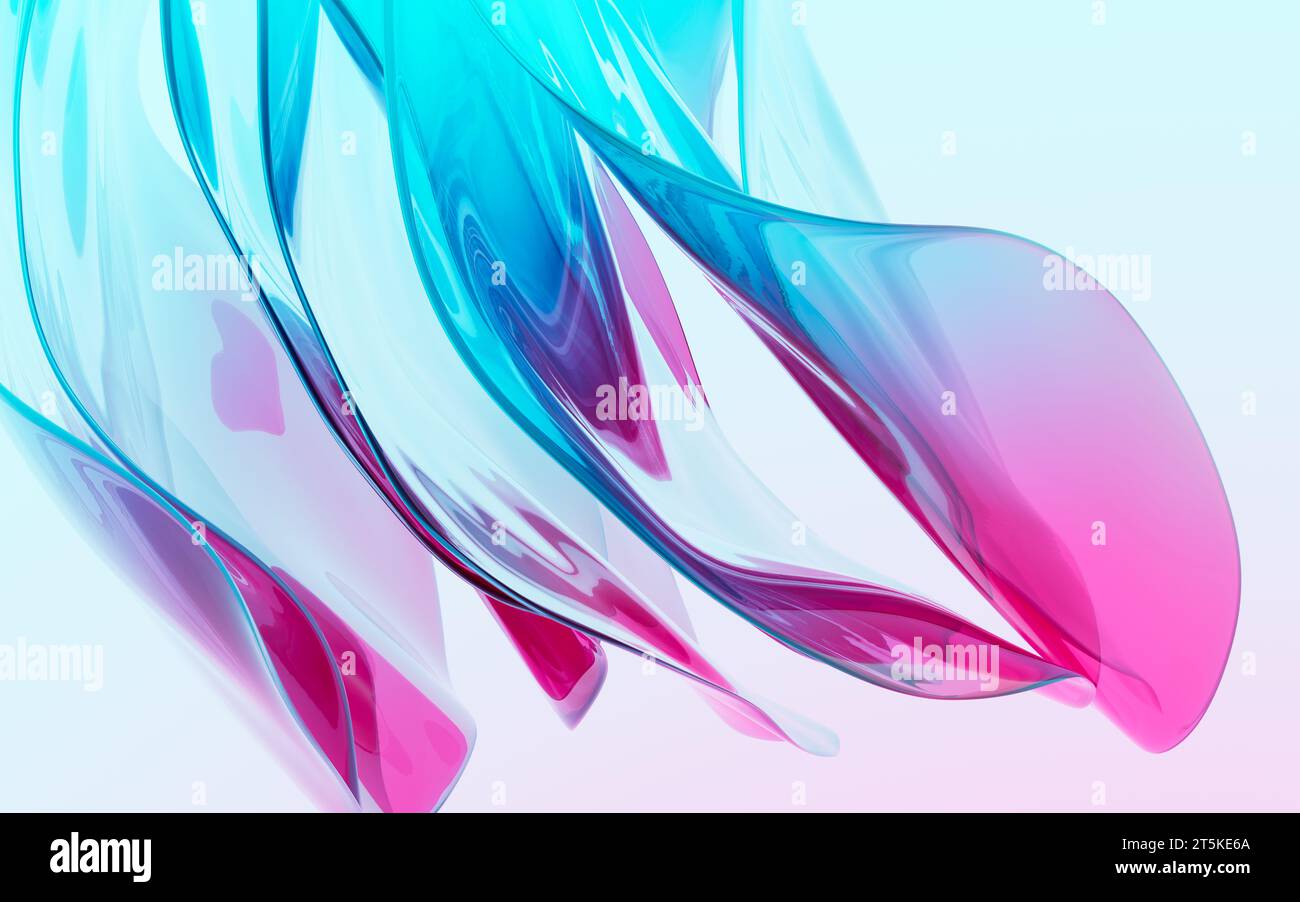 Abstract gradient glass background, 3d rendering. 3d illustration Stock ...