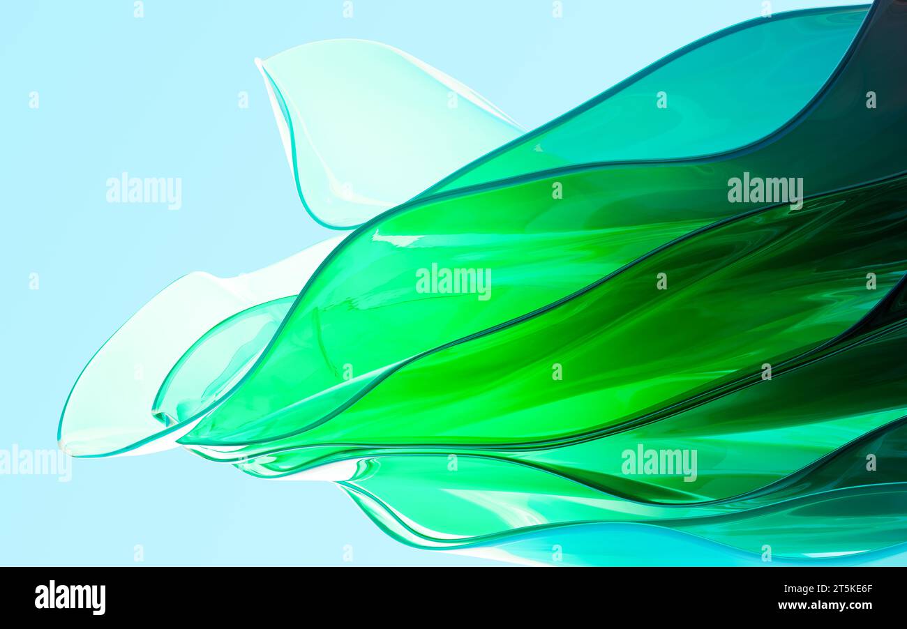 Abstract gradient glass background, 3d rendering. 3d illustration Stock ...