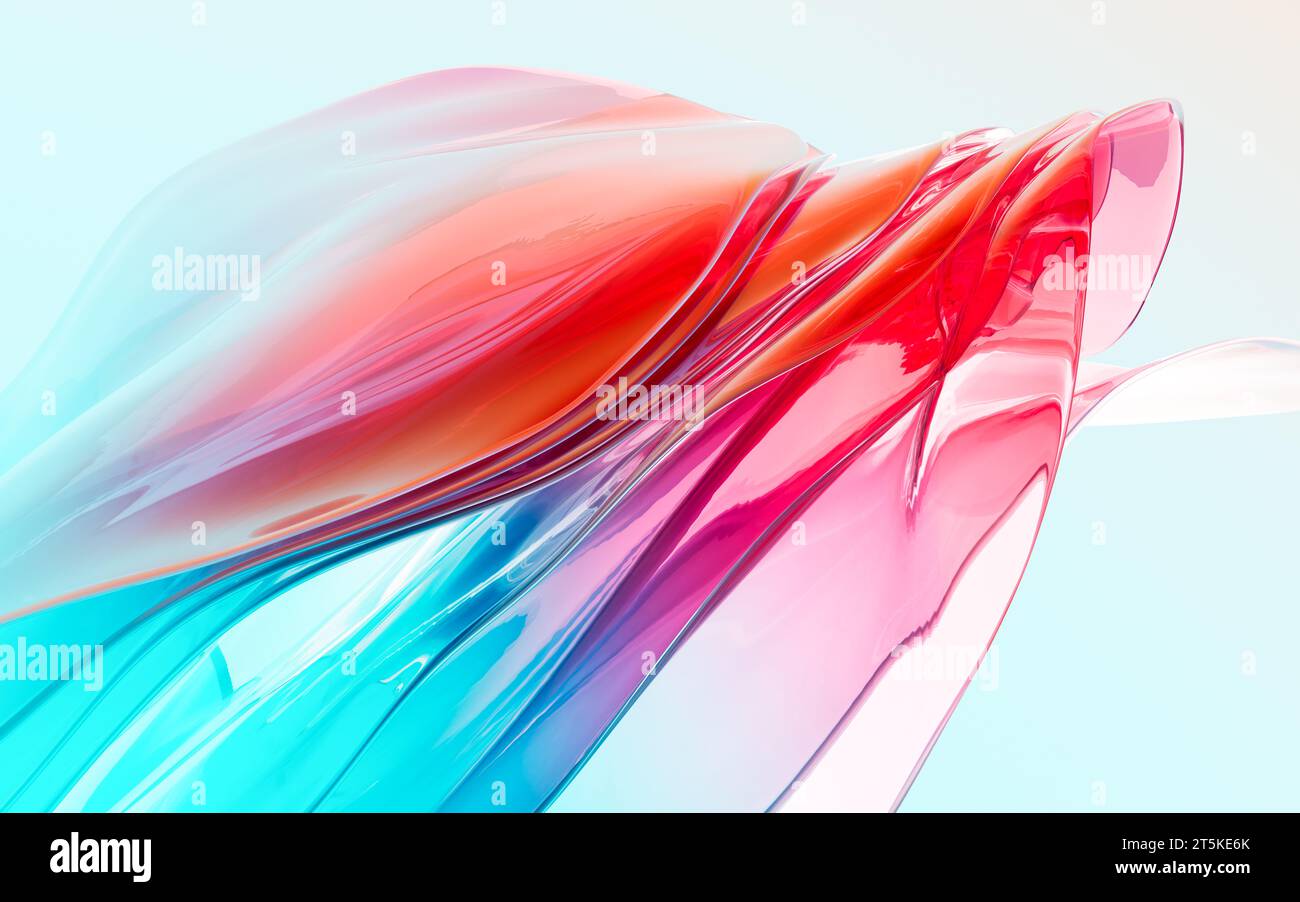 Abstract gradient glass background, 3d rendering. 3d illustration Stock ...