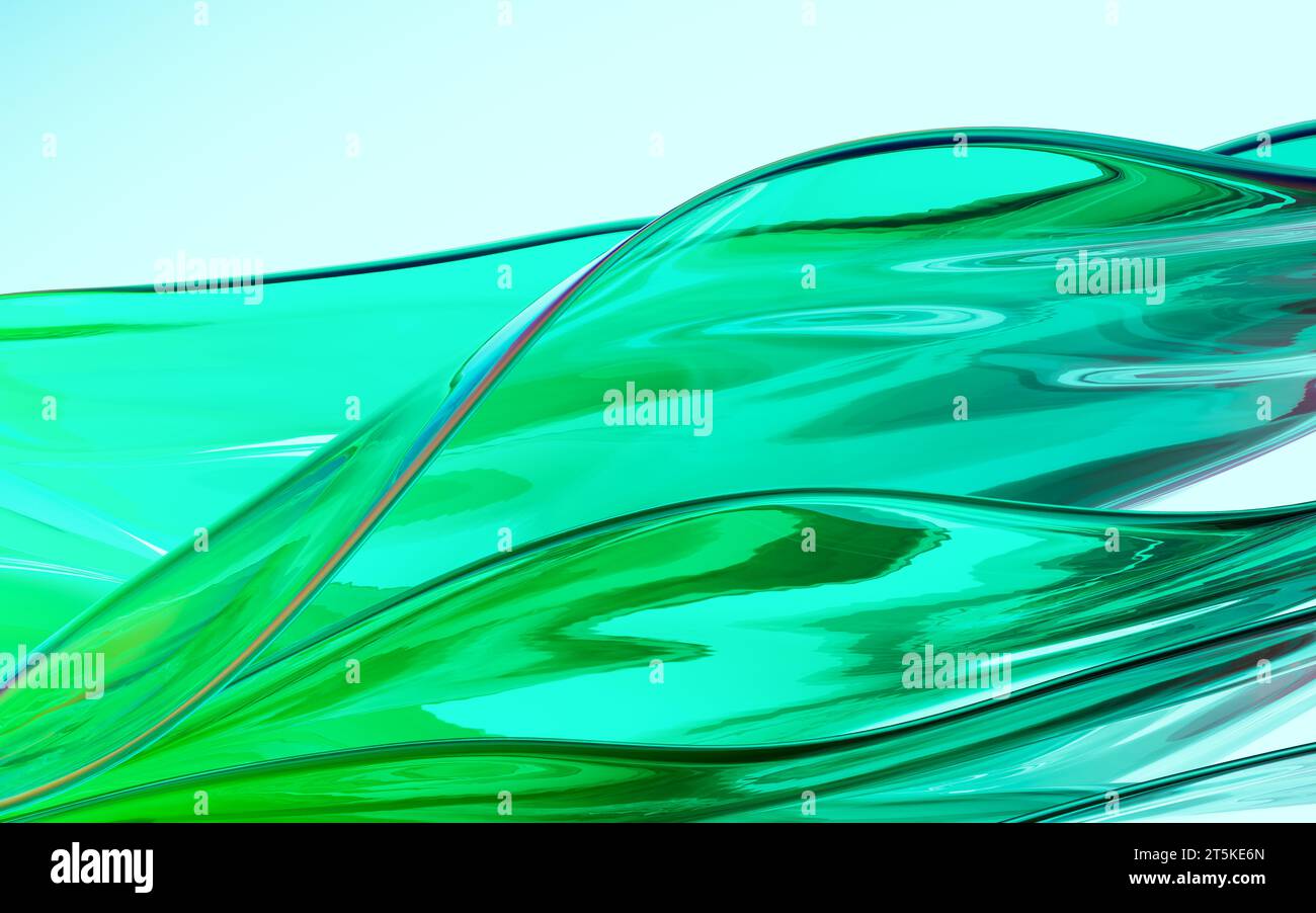 Abstract gradient glass background, 3d rendering. 3d illustration Stock ...