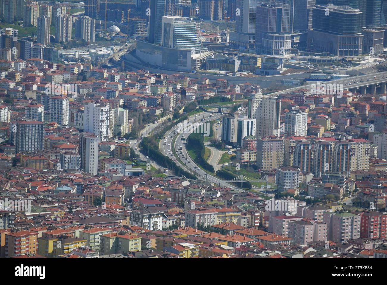 turkey istanbul 23 july 2023. highway road multilevel junction in ...