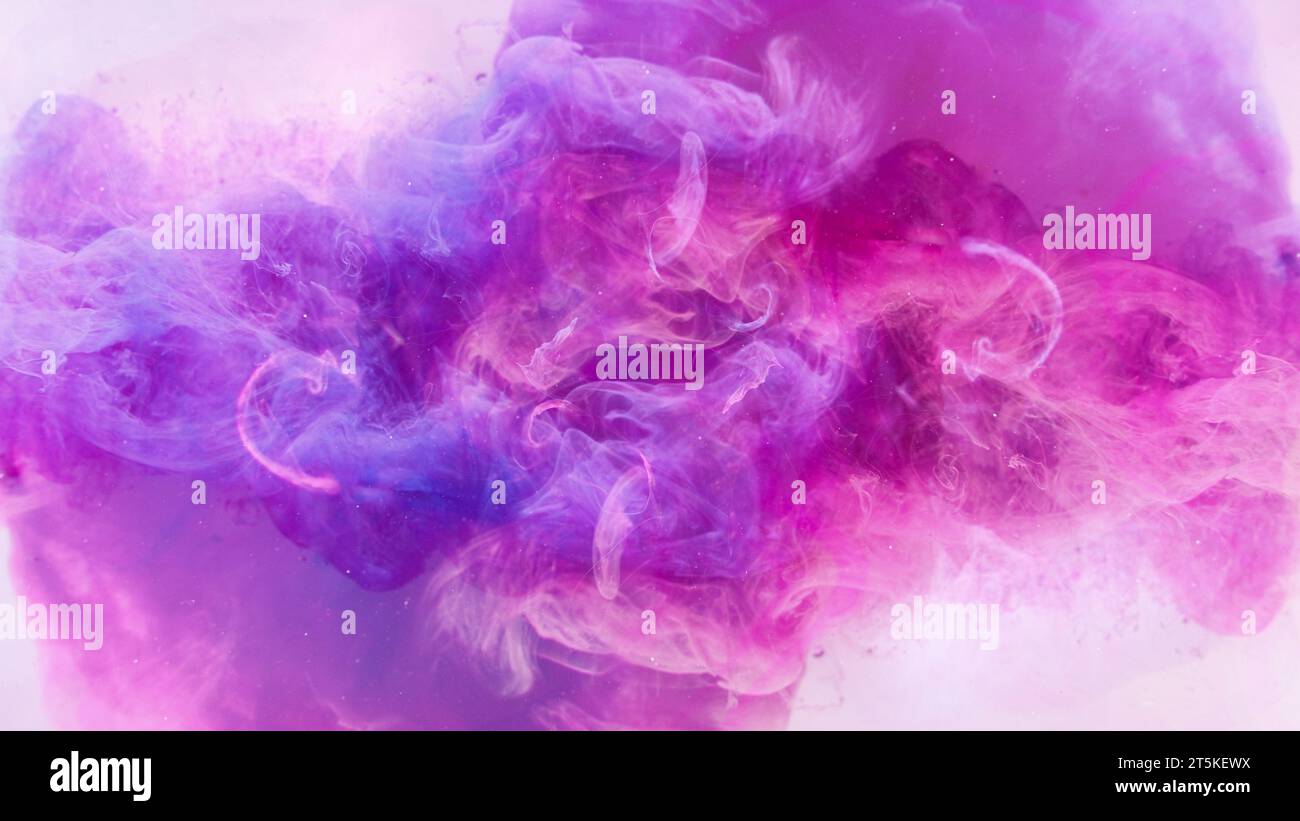 Color fume background blue pink ink flow water Stock Photo - Alamy