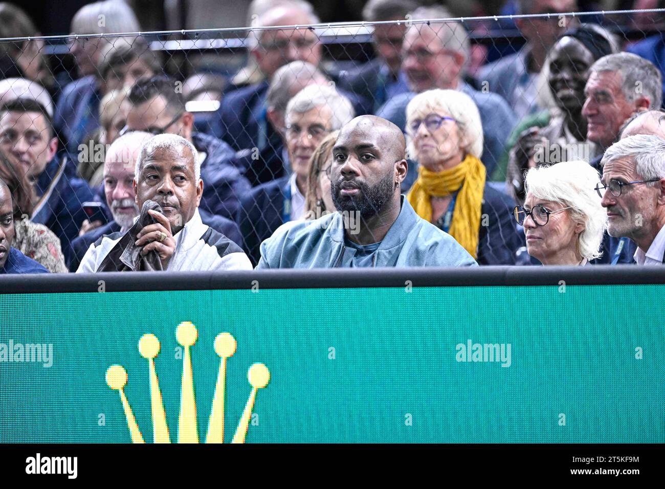 Paris, France. 05th Nov, 2023. Teddy Riner and his father Moise Riner ...