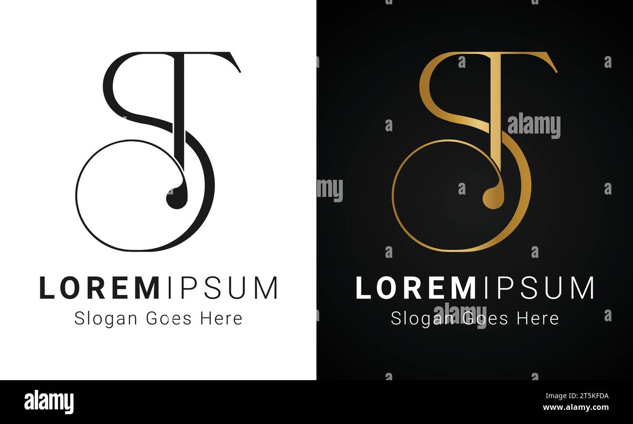 Ts minimal logo design hi-res stock photography and images - Alamy