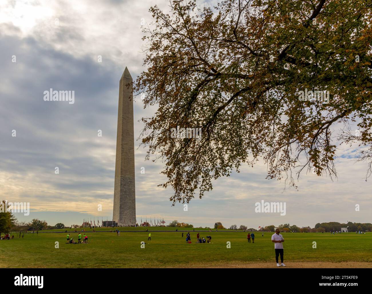 Washington, DC - October 29, 2023: Washington Monument vied from the ...