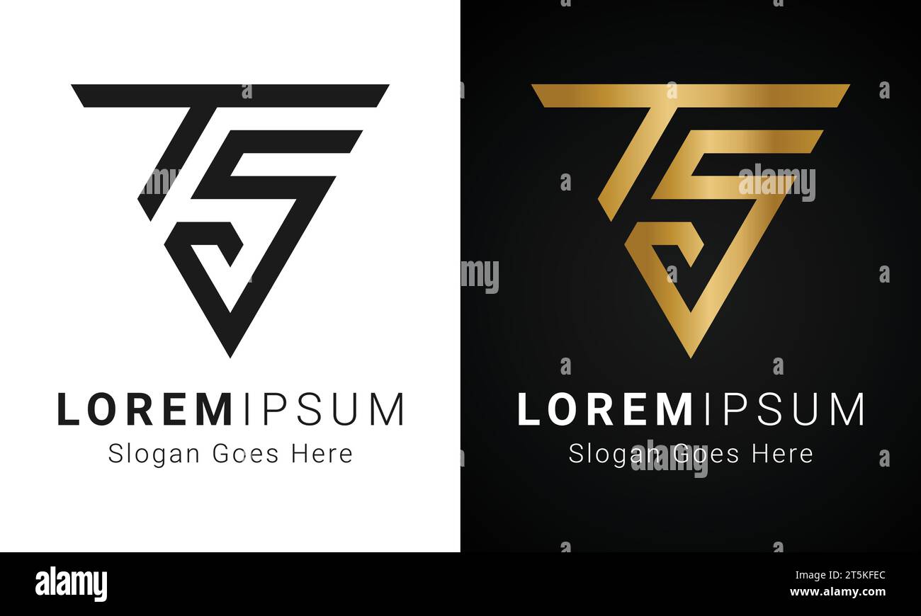 St minimal logo design hi-res stock photography and images - Alamy