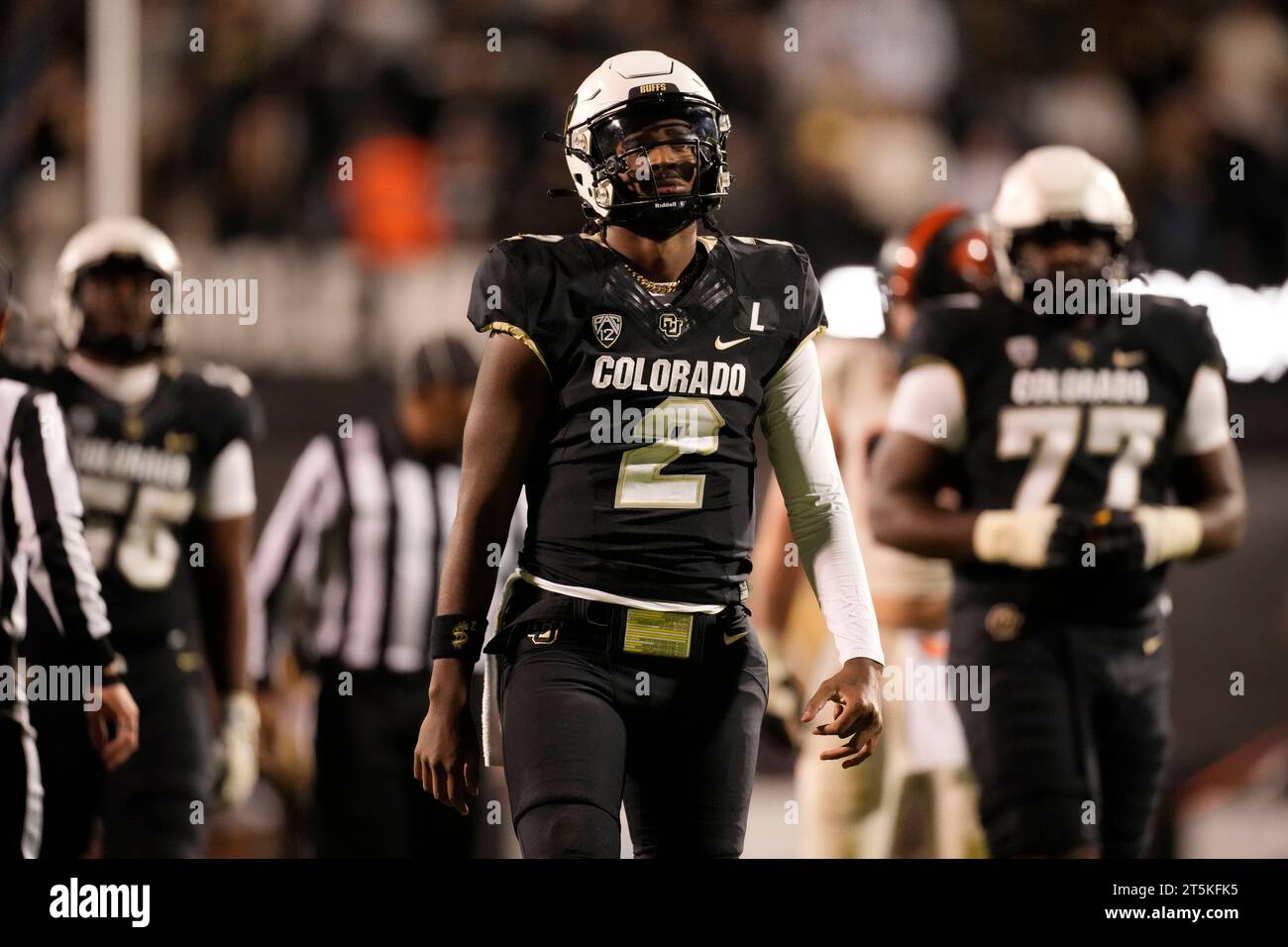 Colorado quarterback Shedeur Sanders (2) in the second half of an NCAA ...