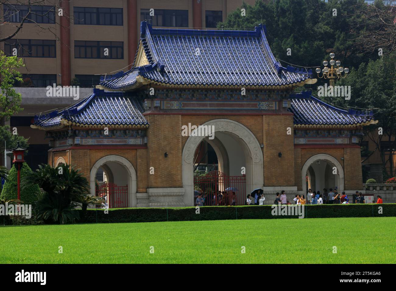 Guangzhou, China - April 5, 2019: South Gate of Zhongshan Memorial Hall ...