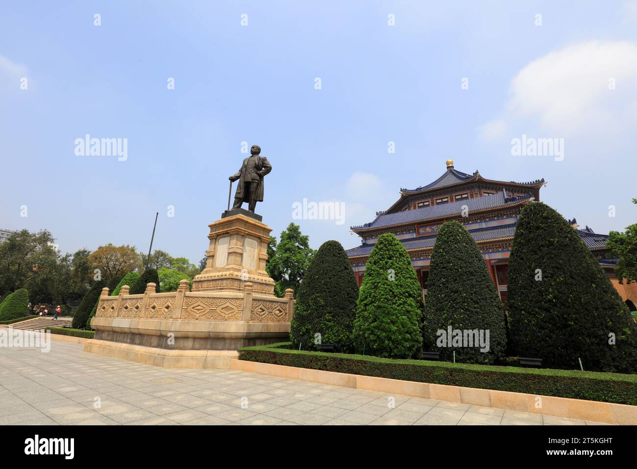 Guangzhou, China - April 5, 2019: Sun Yat-sen Statue in Zhongshan ...