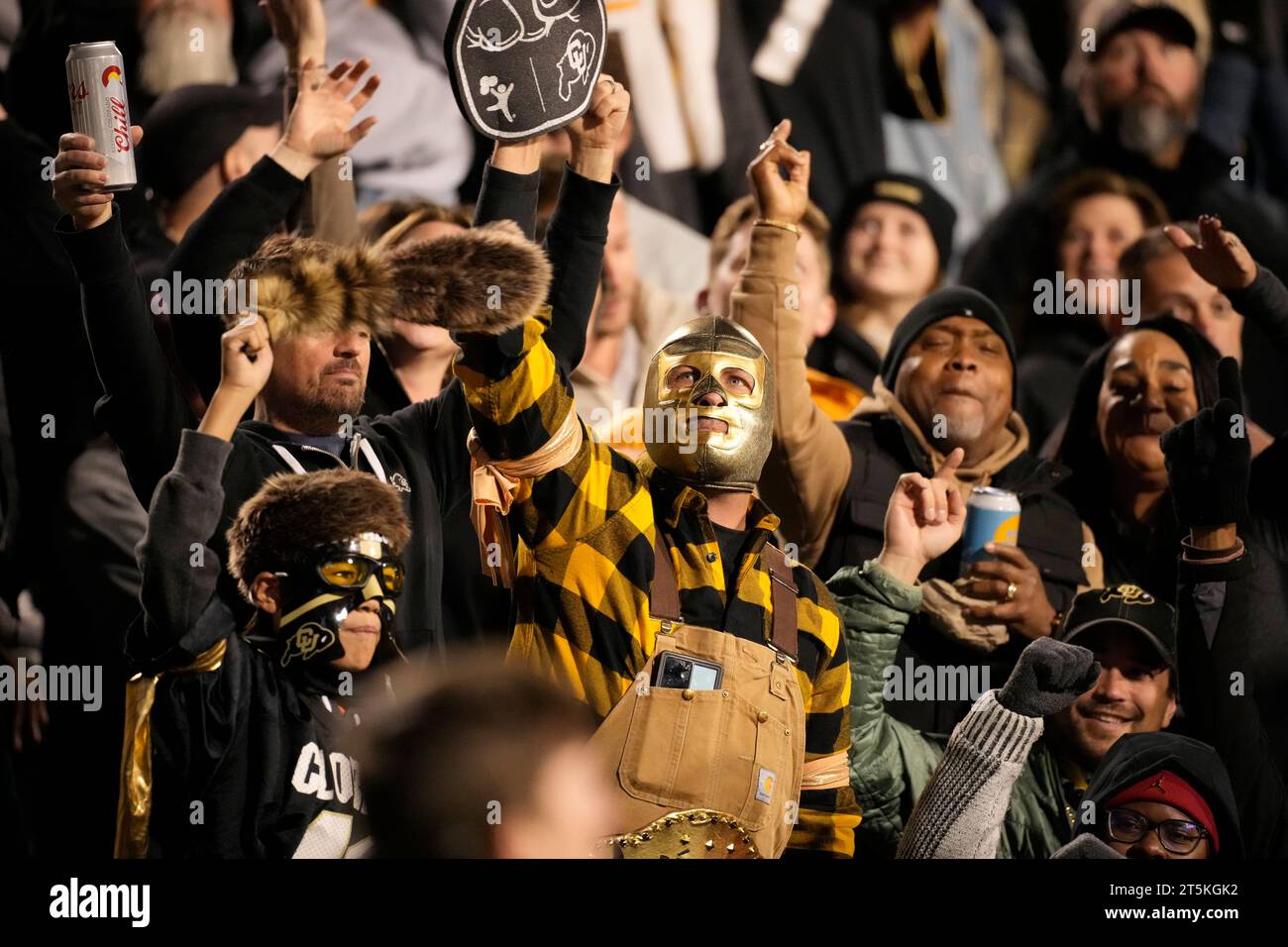 Colorado fans in the second half of an NCAA college football game ...